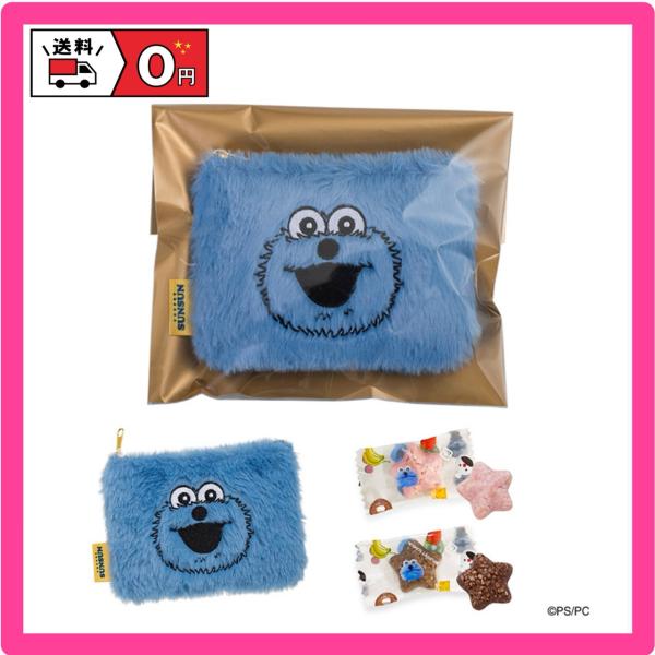 スンスンのふわふわポーチに2種のチョコクランチを詰め合わせました。商品名：パペットスンスン フェイスポーチ商品サイズ：縦2.5×横19.0×高さ13.7(cm)内容：6個(ミルクチョコクランチ3個、ストロベリーチョコクランチ3個)※手提げ袋...