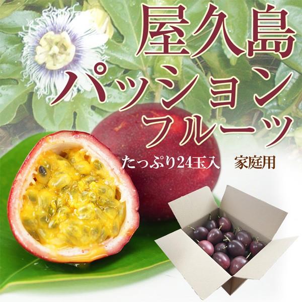 屋久島の恵みをたっぷり受けて、すくすく育った屋久島産のパッションフルーツです！もぎたての家庭用Mサイズを24玉、段ボールに詰めて農園から直送いたします。パッションフルーツには、βカロチンが豊富に含まれています。その他にも、カリウム、ナイアシ...