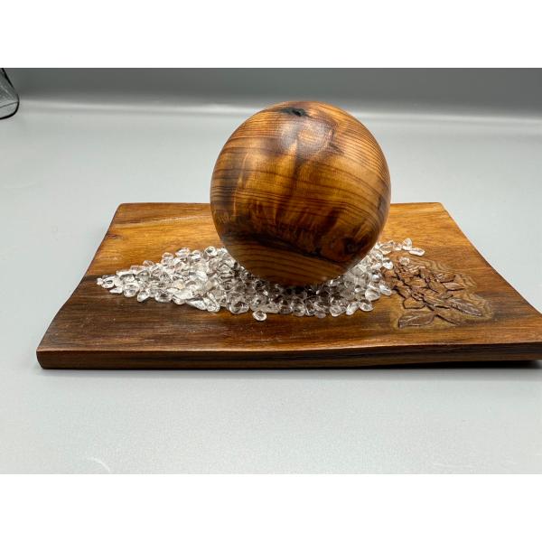 屋久杉 虎杢宝珠玉60mm 皿付 送料無料 : 屋久杉専門店太宰府工芸 屋久杉 虎杢宝珠玉60mm 皿付 送料無料 : 屋久杉専門店太宰府工芸