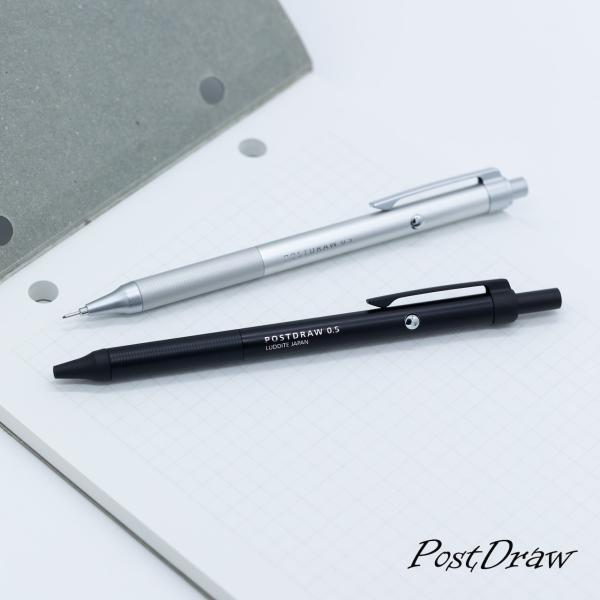 パッケージ：ＰＰケース入り※メール便を選択いただくと、配送の際パッケージ破損は補償できません。POSTDRAWダブルノックシャープペンシルペン先を保護するダブルノック式のシャープペンシルです。ワンクリックでガイドパイプごと収納します。スピー...