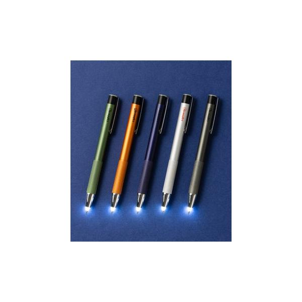 油性ボールペンペン先に白色のLEDライトを搭載ボール径 0.7mm替芯 4C-0.7芯　（BR-8A-4C-BK）替電池 LR626×2個、又はSR626（W・SW）×2個インク色 黒のみサイズ 最大径10.9mm×全長140.0mm重量 ...