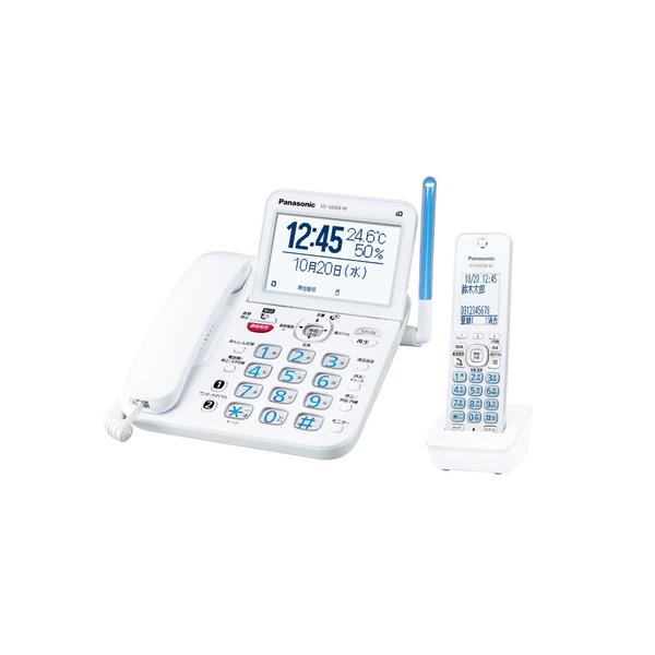パナソニック　VE-GD69DL-W　コードレス電話機（子機1台付き）　ホワイト　VEGD69DLW 114