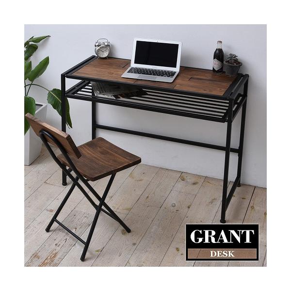 B.Bファニシング　GRD-100　GRANT　デスク　W1000×D439×H750mm　ダークブラウン　GRD100 448