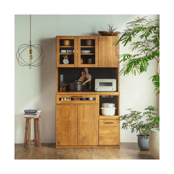 東馬(Tohma)　kayla　(ネイツ)　105KB　キッチン収納　木目調　幅104.4×奥行46.3×高さ182cm　ナチュラル 448