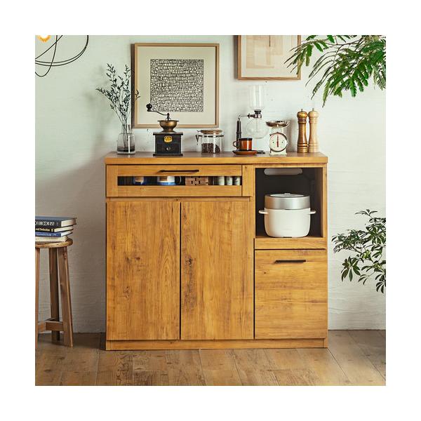 東馬(Tohma)　kayla　(ネイツ)　105カウンター　キッチン収納　木目調　幅104.4×奥行46.3×高さ90cm　ナチュラル 448