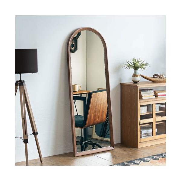 東馬（Tohma）　エフィーノ　スタイルミラー　BR　アーチ　幅60×奥行4×高さ160（cm）　ブラウン　54684000 448