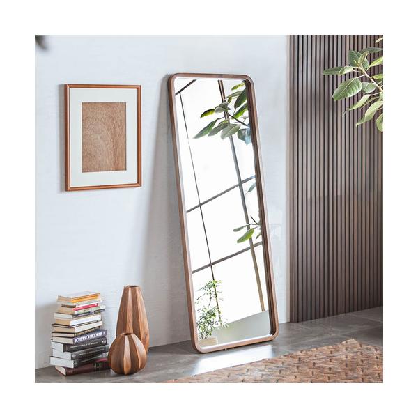 東馬（Tohma）　リガラ　スタイルミラー　BR　スクエア　幅60×奥行4×高さ160（cm）　ブラウン　54683980 448