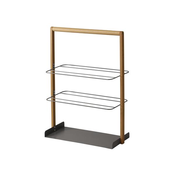 弘益　KOEKI　Mash　LIV　エントランスラック　幅53×奥行25×高さ71.5cm　3段　グレー　LIVER2GR 448