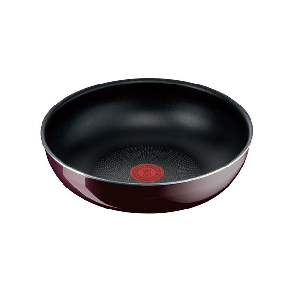 【在庫限り】ティファール(T-FAL)L43977　インジニオ・ネオ　ヴィンテージボルドー・インテンス　ウォックパン　26cm【ガス火専用】 446