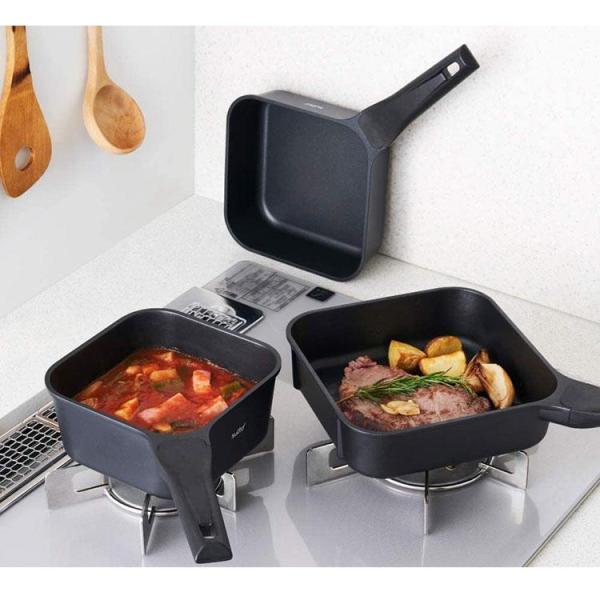 【在庫限り】sutto　フライパン特別限定5点セット　　ブラック　SUT5SETFB　ドウシシャ 446