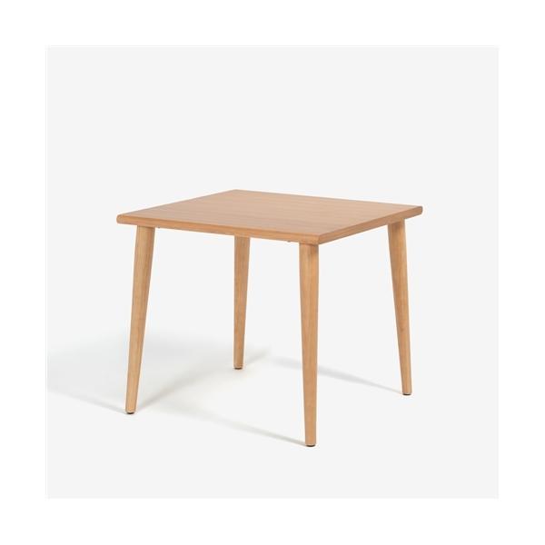 大塚家具　ダイニングテーブル「ユノ3」幅80cm　レッドオーク材ホワイトオーク色　丸脚【※AR対応】 448