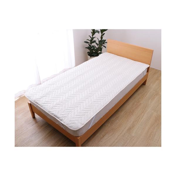 【在庫限り】イケヒコ・コーポレーション　ベッドパッド　消臭・抗アレルD　幅:140cm　長さ:200cm 449