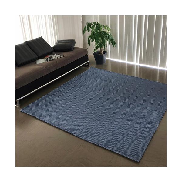 【在庫限り】[180X180]水野　ジグゼ　ブルー　ジグゼ180BL 449