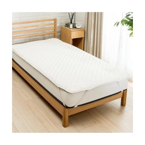 [ダブル]　洗えるベッドパッドD　ヤマダオリジナル　白 449