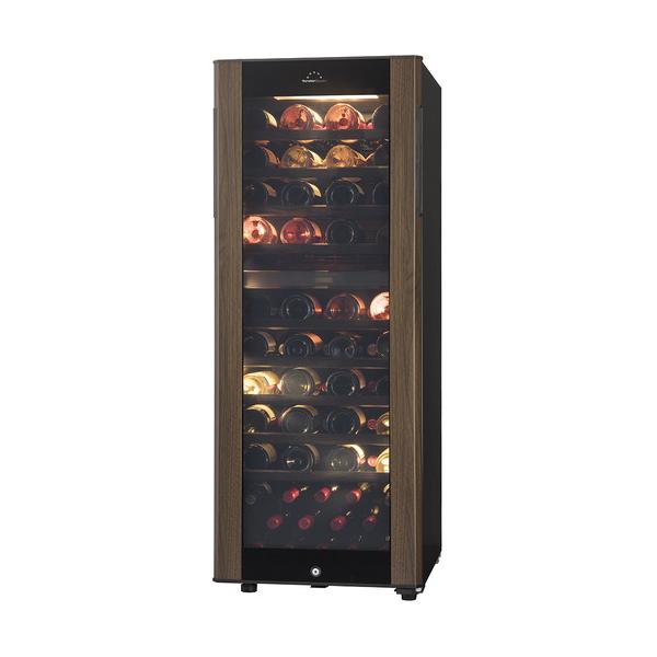 フォルスタージャパン　SG-196GD(WB)　ワインセラー　グランセラー　77本収納　右開き・2温度タイプ（上室・下室）　ウッドブラウン 30