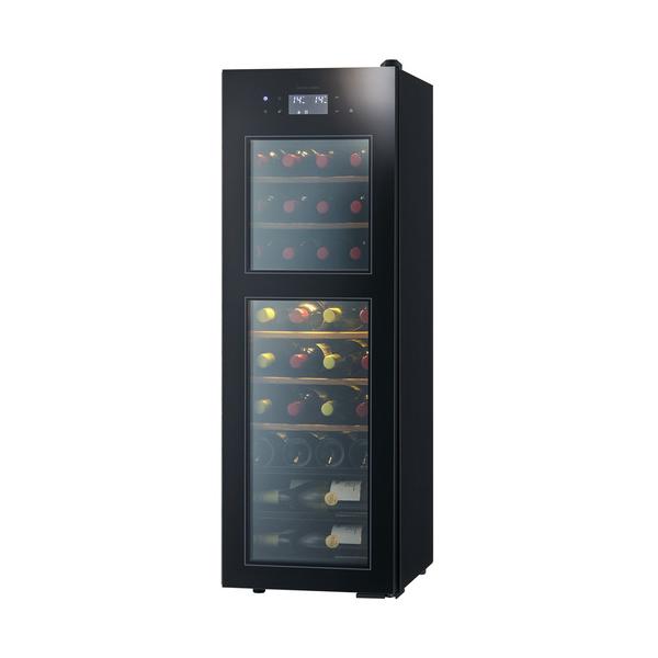 さくら製作所 さくら ワインセラー ワイン 38本 さくら製作所 SA38 二温度管理式ワインセラー 38本収納 低温冷蔵機能付 ZERO Advance ブラック 30