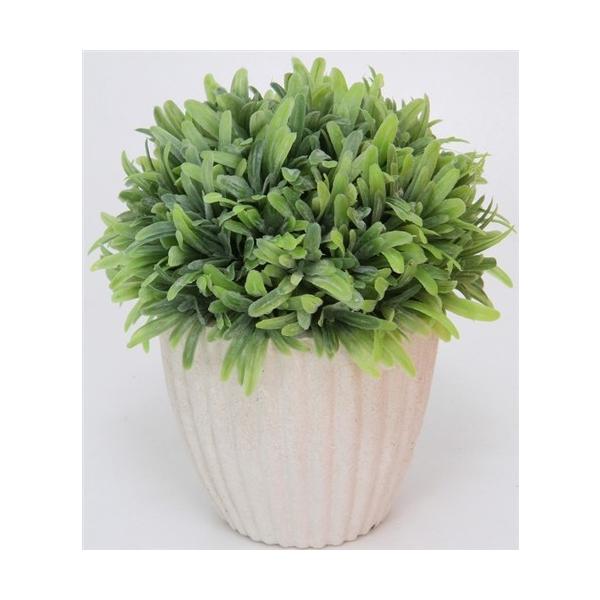 イミテーショングリーンラウンドポット　C 449