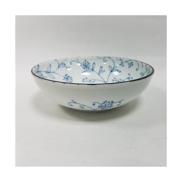 【在庫限り】軽量煮物鉢　線唐草　ブルー 446