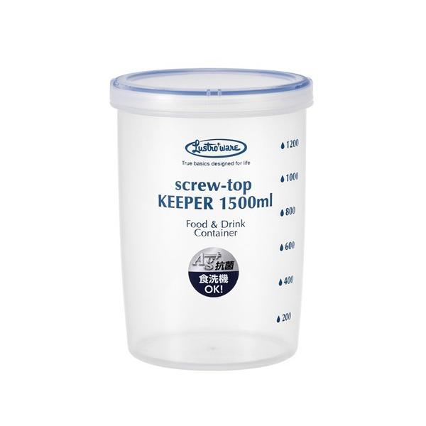 保存容器　ネジ式　密閉　岩崎工業　スクリュートップ深型　B−2276KN　ナチュラル　1500ml 446