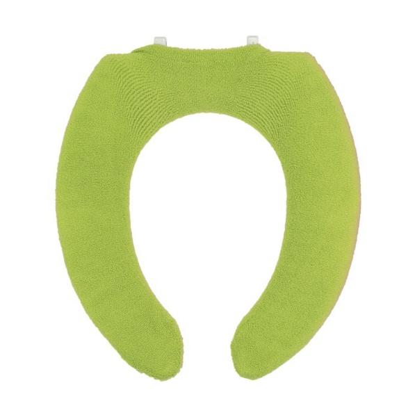 【在庫限り】ヨコズナクリエーション　カラーショップ　便座カバーU型　グリーン　幅24×奥行35×厚み1cm 446