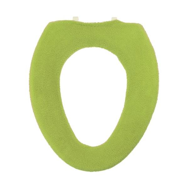 【在庫限り】ヨコズナクリエーション　カラーショップ　便座カバーO型　グリーン 446