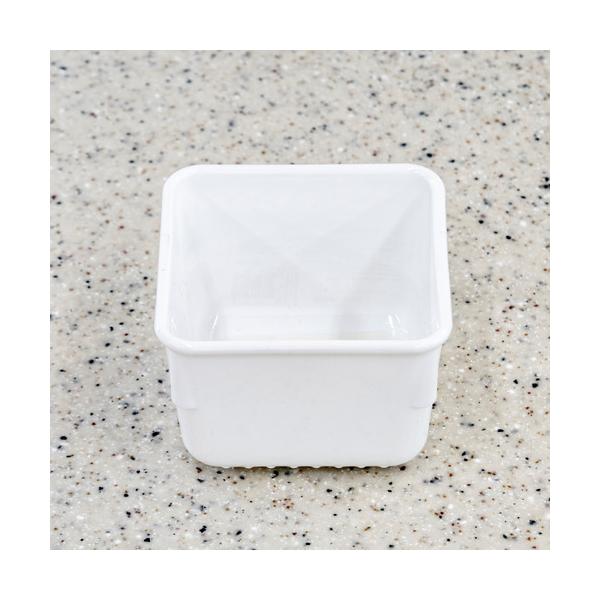 ヤマダオリジナル　キッチン収納　整理　トレー　幅7.7cmX奥行7.7cm×高さ5.6cm　ホワイト 446