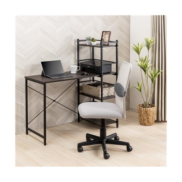 デスク　ヤマダオリジナル　ダークブラウン　シェルフ付デスク　※チェア別売 448