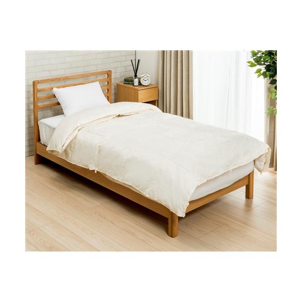 【在庫限り】[ダブル]ホワイトダックダウン2枚合わせ羽毛布団　アイボリー 449