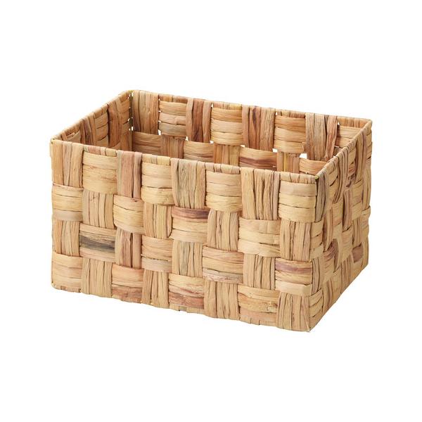 ちどり産業　[幅36×奥行26×高さ21cm]　収納ボックス　ウォーターヒヤシンス　バスケット　カゴ　ナチュナル　HC-103NA 448