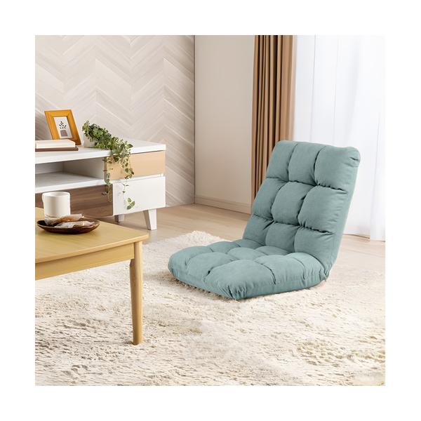 【期間限定大特価】【2025年1月1日発売】ヤマダオリジナル　もっちりフロアチェア　GRグリーン　座椅子 449