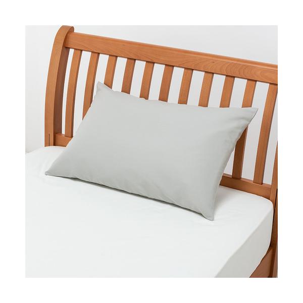 [90×45cm]西川　ピローケース9045　BE3602　ボーテ　グレー　綿100％　サテン 449