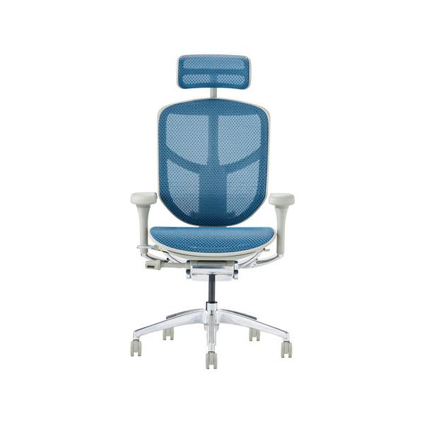 Ergohuman　Enjoy2　エルゴヒューマン　エンジョイ2　EJ2-HAM-BF-BK　グレーフレーム×ブルーメッシュ　ハイバック 448