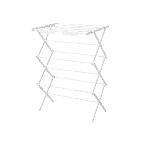 Quick　Lock　平干しもできる　コンパクトスタンド物干し　ホワイト 446