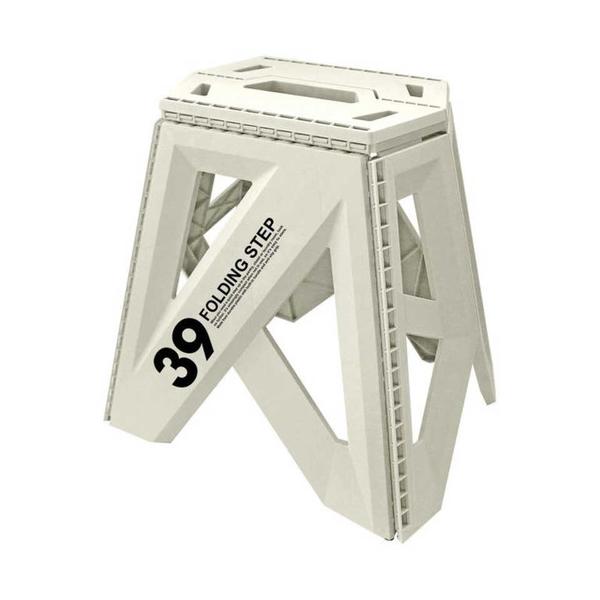 トレードワン　折りたたみ踏み台　セノビー　ソリッド　LG39　30768　高さ39cm　ライトグレー 446