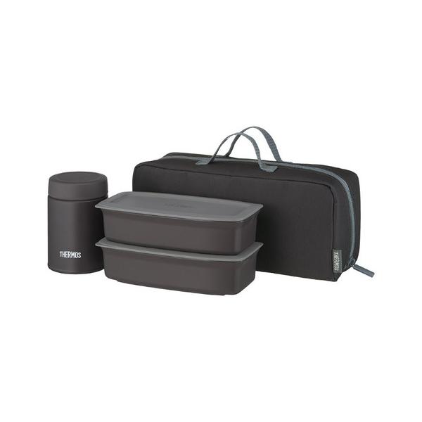 THERMOS　サーモス　真空断熱スープランチセット　1000ml　食洗機対応　ブラックグレー　JEH-1000-BKGY 446