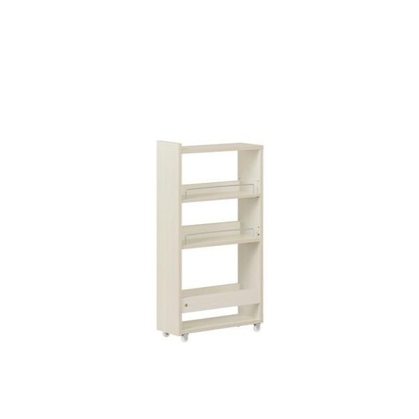 アイリスオーヤマ　キッチン隙間収納ラック　ロータイプ　幅16cm　奥行44.5cm　ホワイト　KSR-L160 446