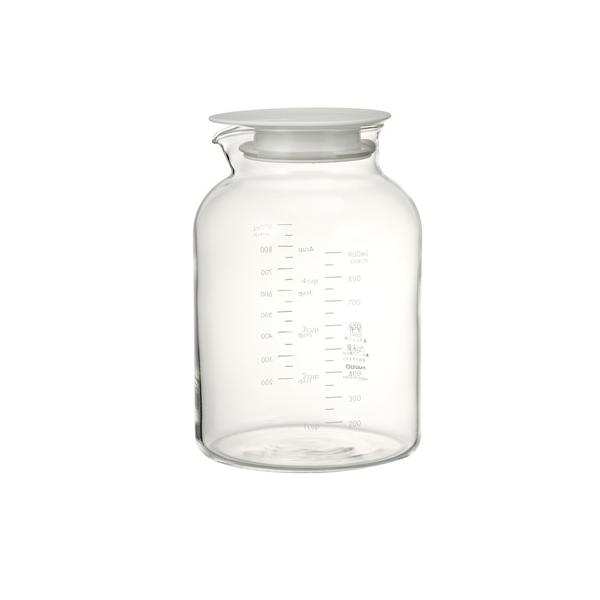 HARIO　SFP-1000-W　SLOWRA　耐熱ガラス　フルーツポット　1000ml　ホワイト 446