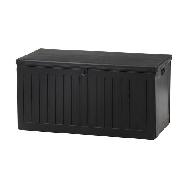 不二貿易　収納BOXベンチ270L　ブラック　55253 448