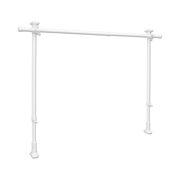 平安伸銅　突ぱりクローゼットハンガー　ホワイト　TCH-60 446