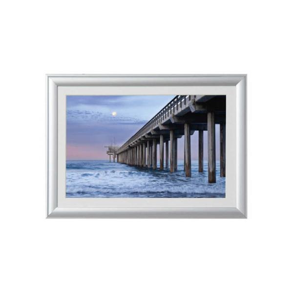 ルツクマイルドALM-W6-SV　ケンコー　アルミ額縁　ルック・マイルド　(ワイド六切　シルバー)　ALM-W6-SV 317