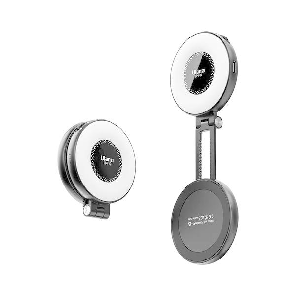 Ulanzi　LM19　MagsafeLEDライト　L049GBB1　セルフィーリングライト　折りたためる　ブラック 317