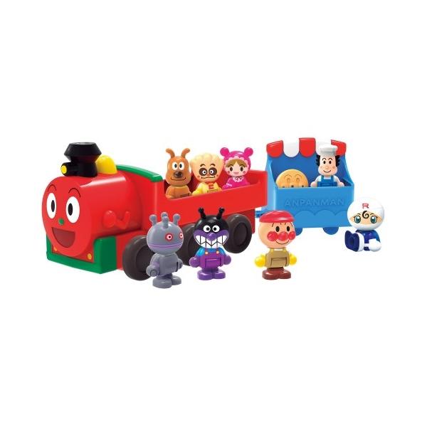 バンダイ　アンパンマンはじめてハウスドールセット　SLマンと8人のなかまたち 885