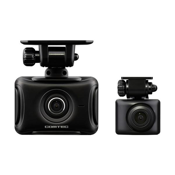 コムテック　ZDR550D　前後2力メラドライブレコ一ダ一　プッシュレバースイッチ搭載　運転支援機能・駐車監視機能搭載　64GB　microSDカード付 123