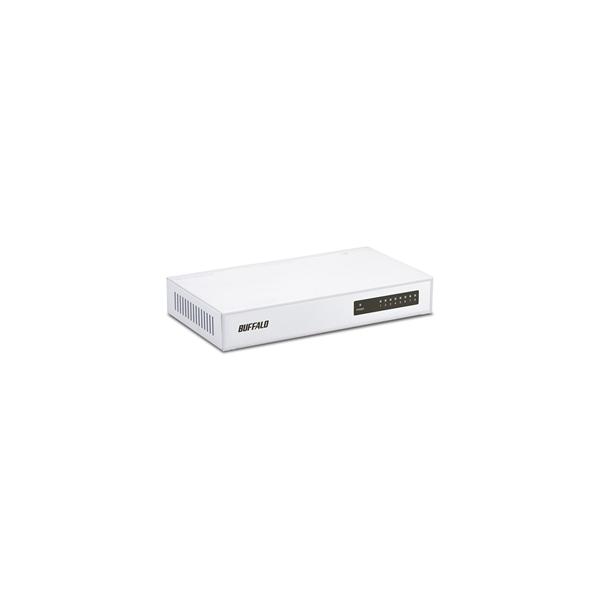 バッファロー　LSW4-TX-8NS／WH　10／100Mbps対応・8ポート　スイッチングハブ　（電源内蔵モデル・ホワイト） 126