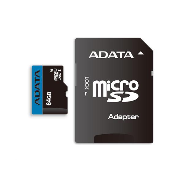 ADATA　AUSDX64GUICL10RA1D　MicroSDHC／XC　UHS-I　CLASS10　with　ADAPTER　カード　ADATA　Premier　マイクロSDメモリーカード　64GB　Class10　UHS-I 135