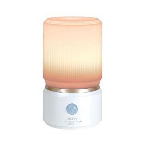 朝日電器　　HLH-1201(PW)　　エルパ(ELPA)LEDナイトライト「もてなしのあかり」(　3W　／　電球色　／　据置き型　)パールホワイト 50