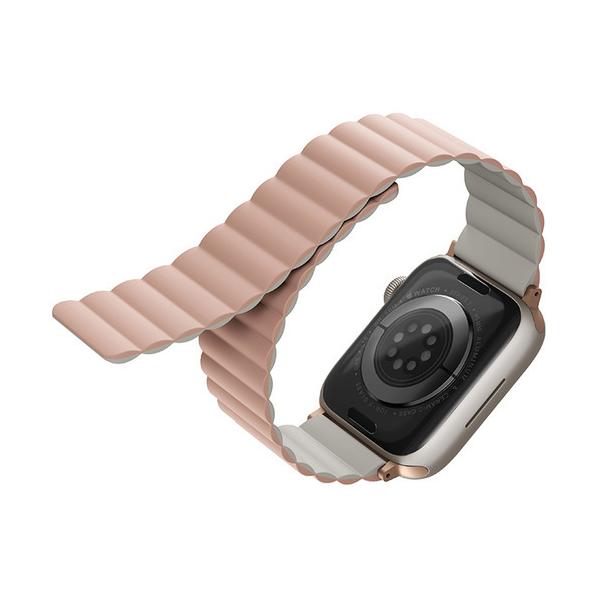 KENZAN　UNIQ-45MM-REVPNKBEG　Apple　Watch　44／45MM用マグネットバンド　REVIX　BLUSH　PINK／BEIGE　UNIQ45MMREVPNKBEG 500