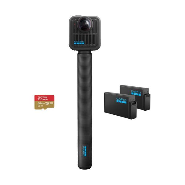 GoPro　CHDFZ-311-FW　MAX2＋アクセサリーセット　360度カメラと1.2m延長ポール　予備バッテリー、64GB　SDカードのセット 15