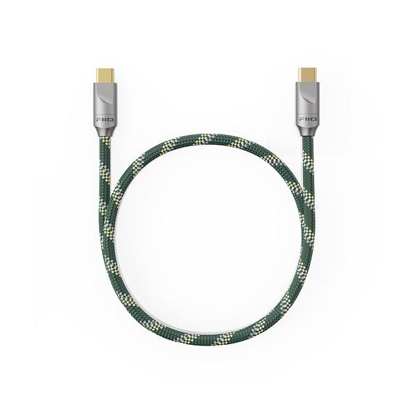 FIIO　FIO-LINK-TC2M　デジタル接続用オーディオケーブル　6N銀メッキ単結晶銅採用　USB　Type-C　to　C 24