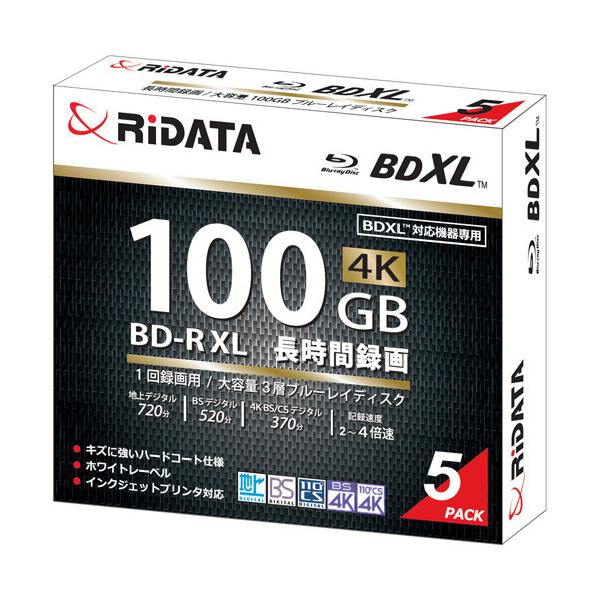 RiDATA　BD-R520PW4X.5P　SC　A　録画用BD-R　XL　2〜4倍速　100GB　5パック　ホワイト 18